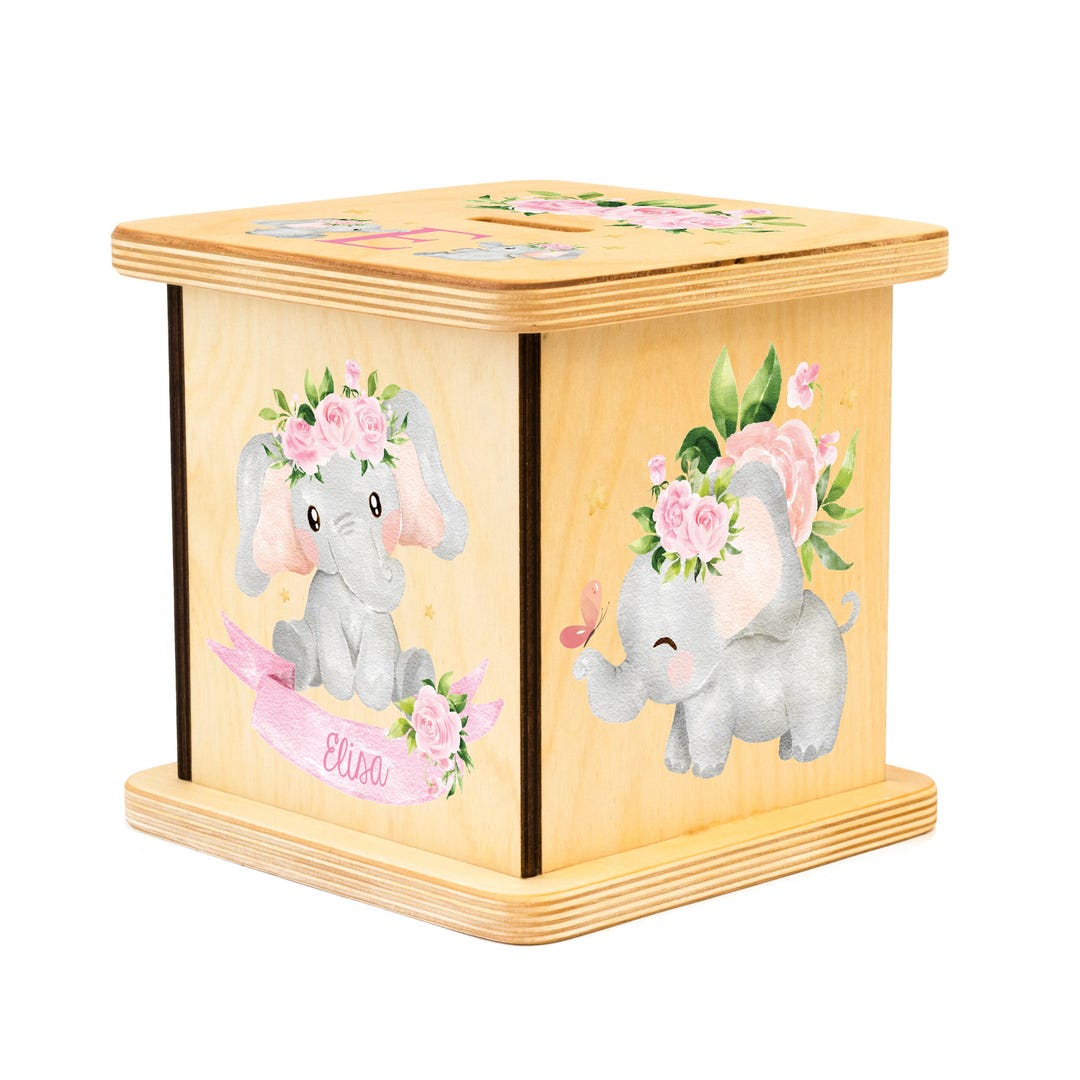 Elephant Piggy Bank, Personalized Coin Bank, Christmas Gifts for Girls ...
