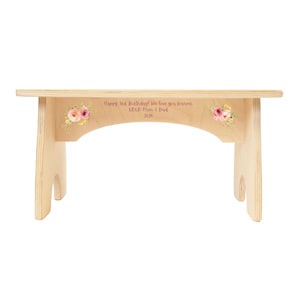 Woodland Toddler Step Stool, Step Stool for Girls, Easter Gift for Kids ...