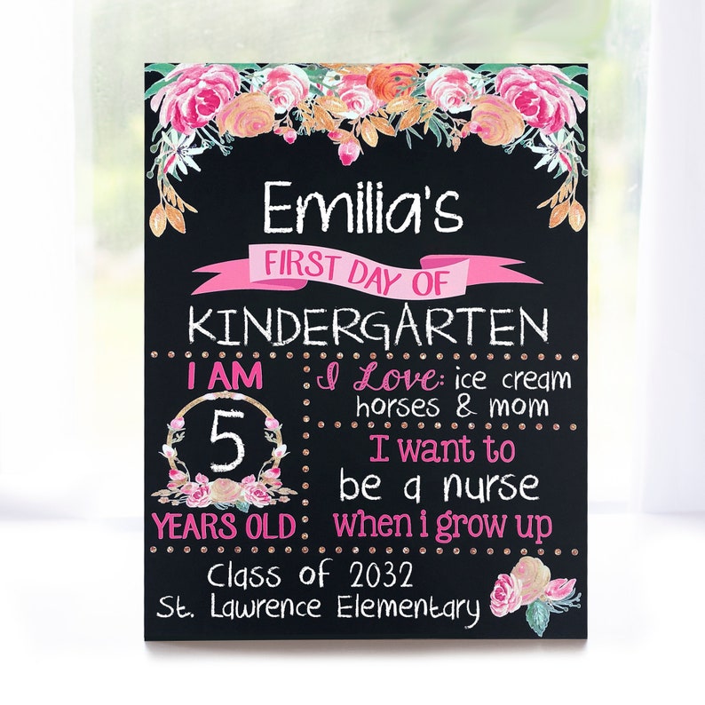 First Day of School Sign Real Reusable First Day of School - Etsy