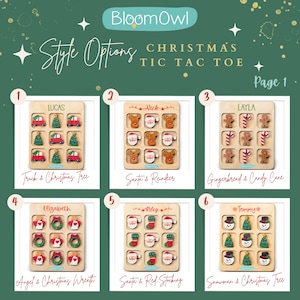 Christmas Tic Tac Toe, Stocking Stuffer for Kids, Christmas Fun ...