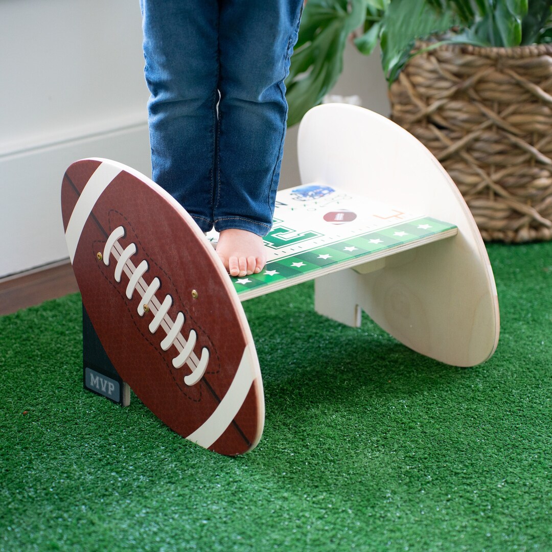 Football Step Stool for Kids, Personalized Childs Step Stool, Easter ...
