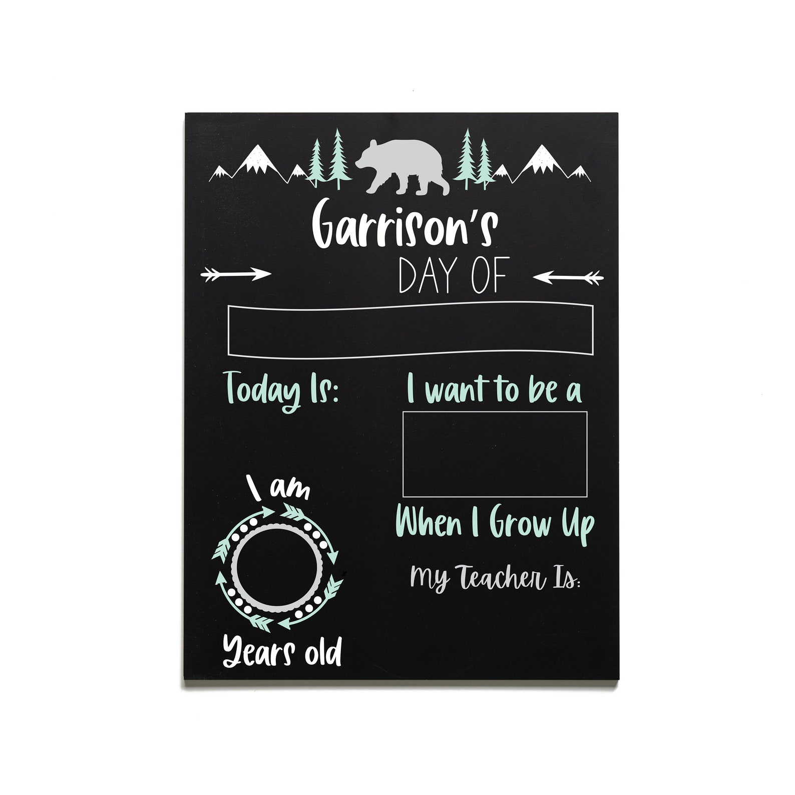 Last Day of School Chalkboard, First Day of Kindergarten, Last Day of ...