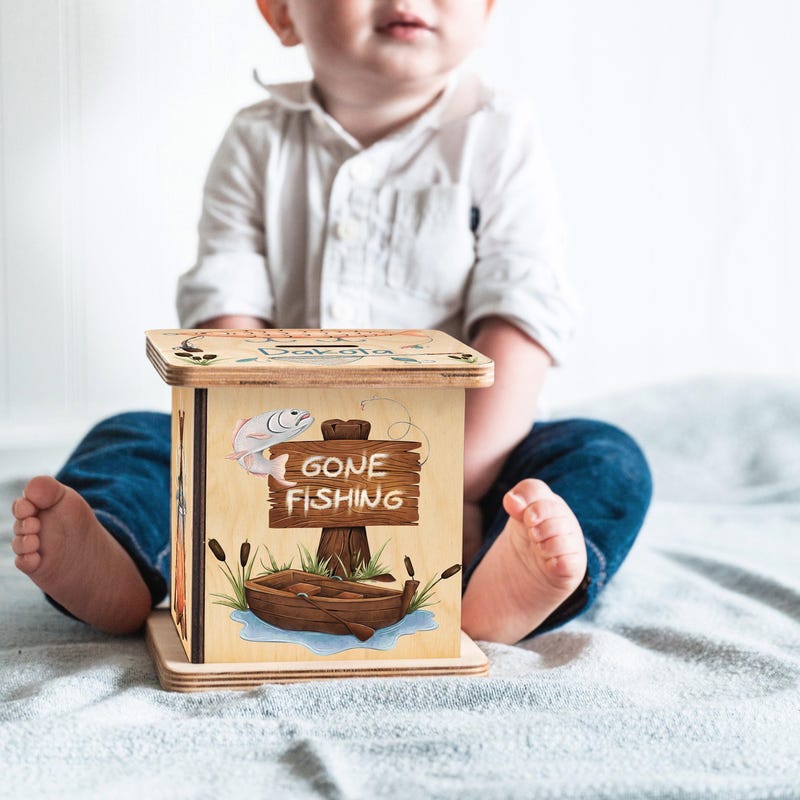 Gone Fishing Birthday Box - Etsy