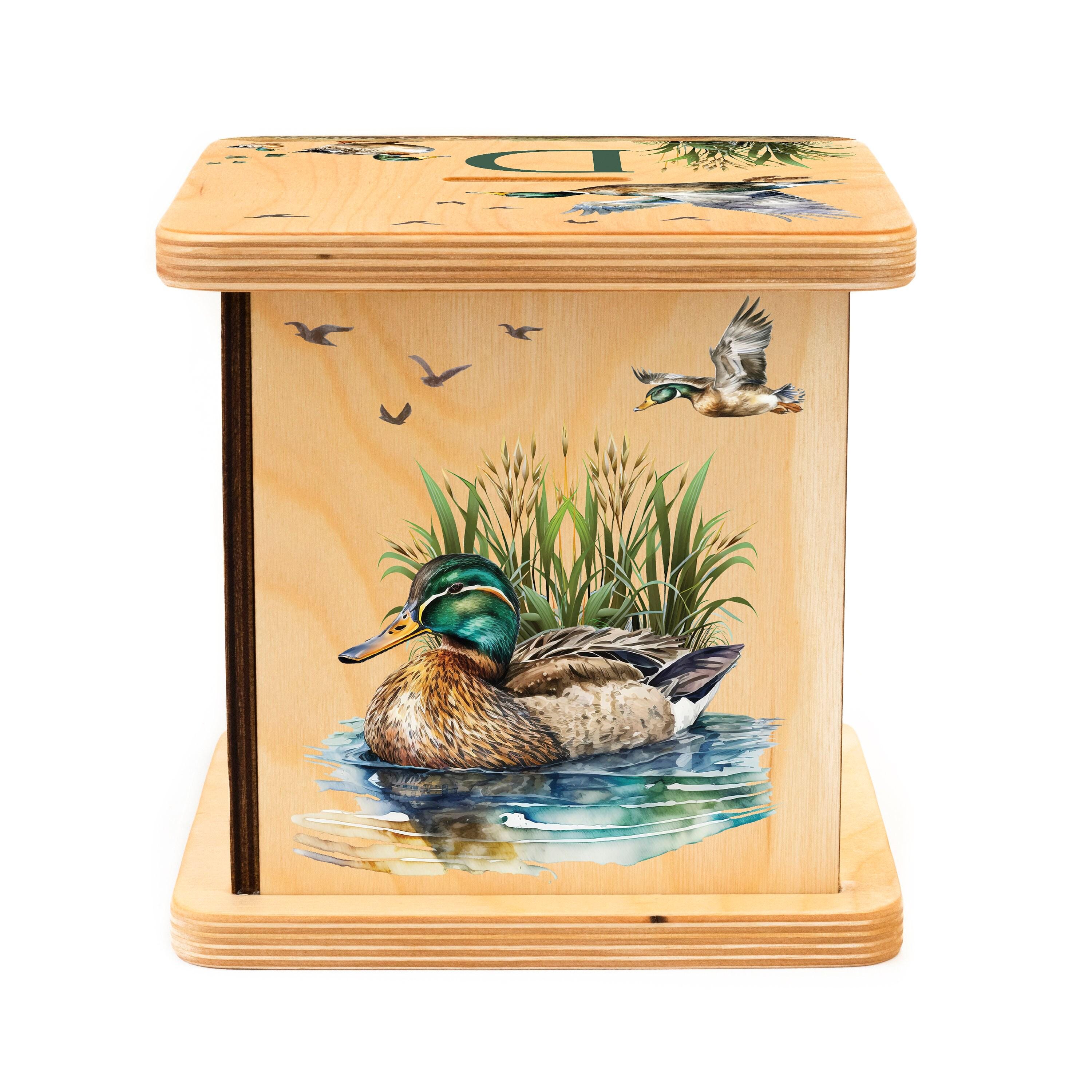 Personalized Duck Piggy Bank, Wooden Piggy Bank, Christmas Gifts ...