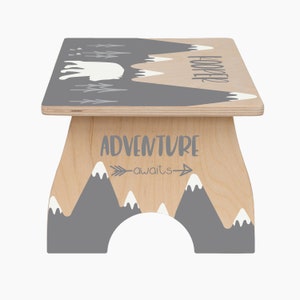 Woodland Step Stool for Kids, Toddler Step Stool, Easter Gift for Kids ...