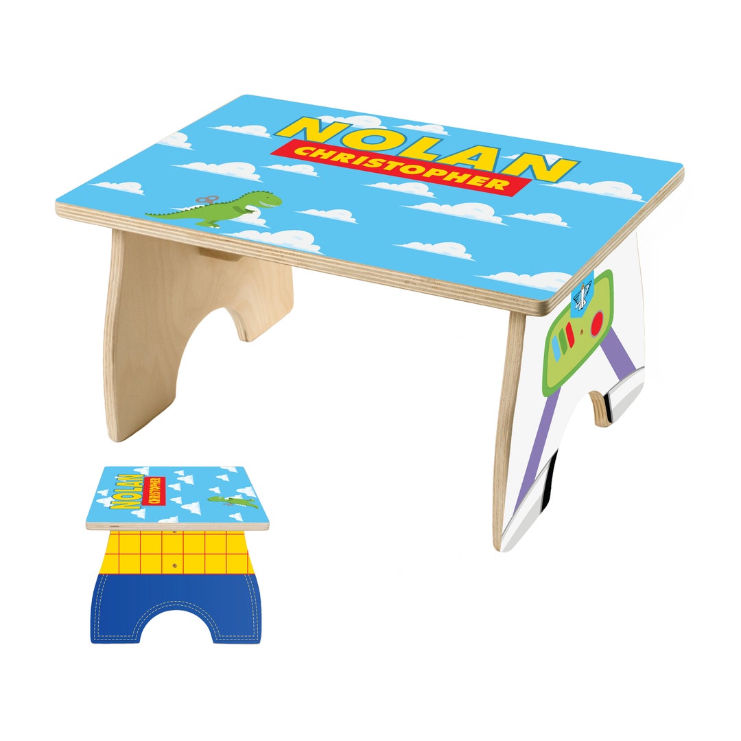Toy Step Stool for Kids, Create Childhood Story, Personalized Wooden ...
