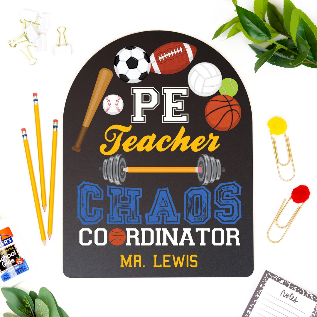 Chaos Coordinator Teacher Appreciation, End of Year Teacher Gift, PE ...