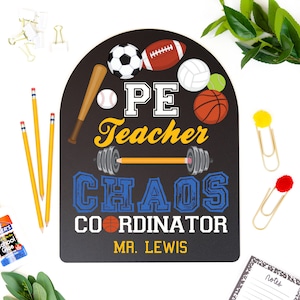 Chaos Coordinator Teacher Appreciation, End of Year Teacher Gift, PE ...