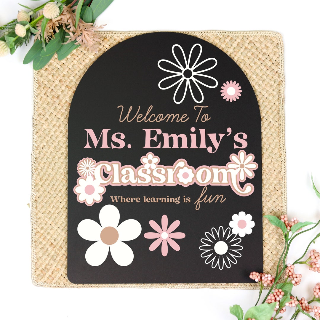 Best Teacher Appreciation Gift, Daisy Classroom Decor, Teacher Sign ...