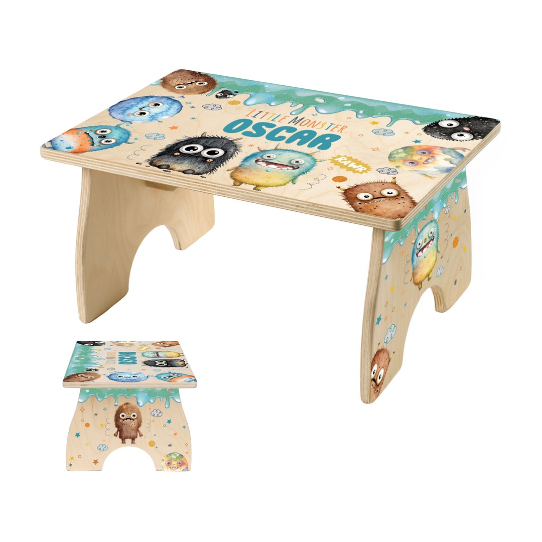 Monster Step Stool for Kids, Toddler Step Stool, Easter Gift for Kids ...