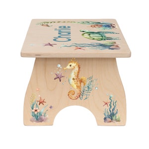 Sea Turtle Step Stool for Kids, Toddler Step Stool, Easter Gift for ...