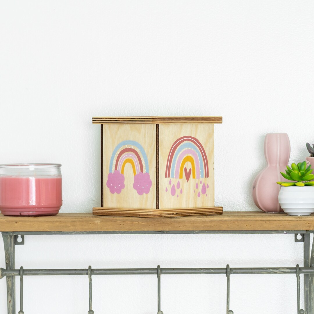 Personalized Rainbow Piggy Bank, Easter Gifts, New Baby Gift, for Girls ...