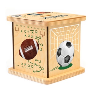 Sports Piggy Bank for Boys, Personalized Gift, Baseball, Soccer ...