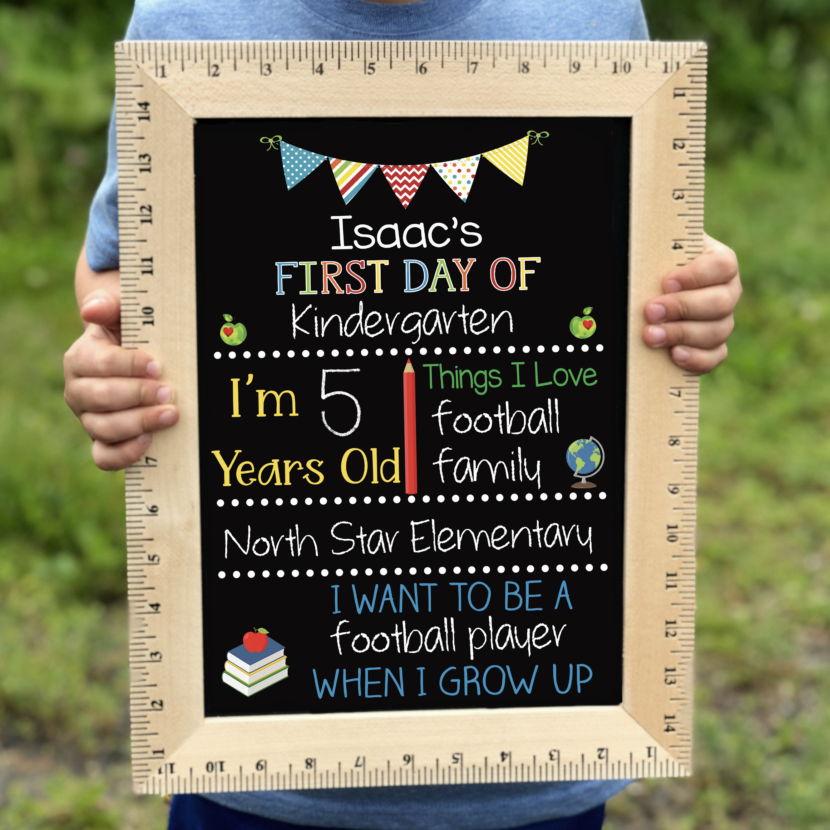 First Day of School Sign First Day of Kindergarten 1st Day - Etsy