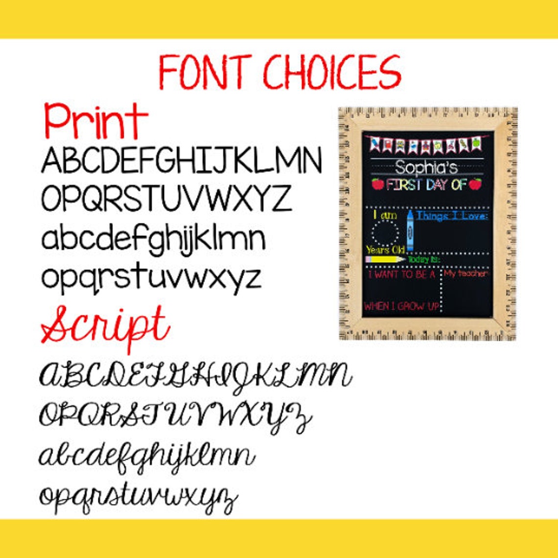 Last Day of School Ruler Chalkboard Personalized School Sign - Etsy