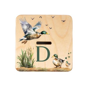 Personalized Duck Piggy Bank, Wooden Piggy Bank, Christmas Gifts ...
