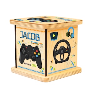 Video Gamer Piggy Bank Personalized Gift, Fun Piggy Bank for Boys ...