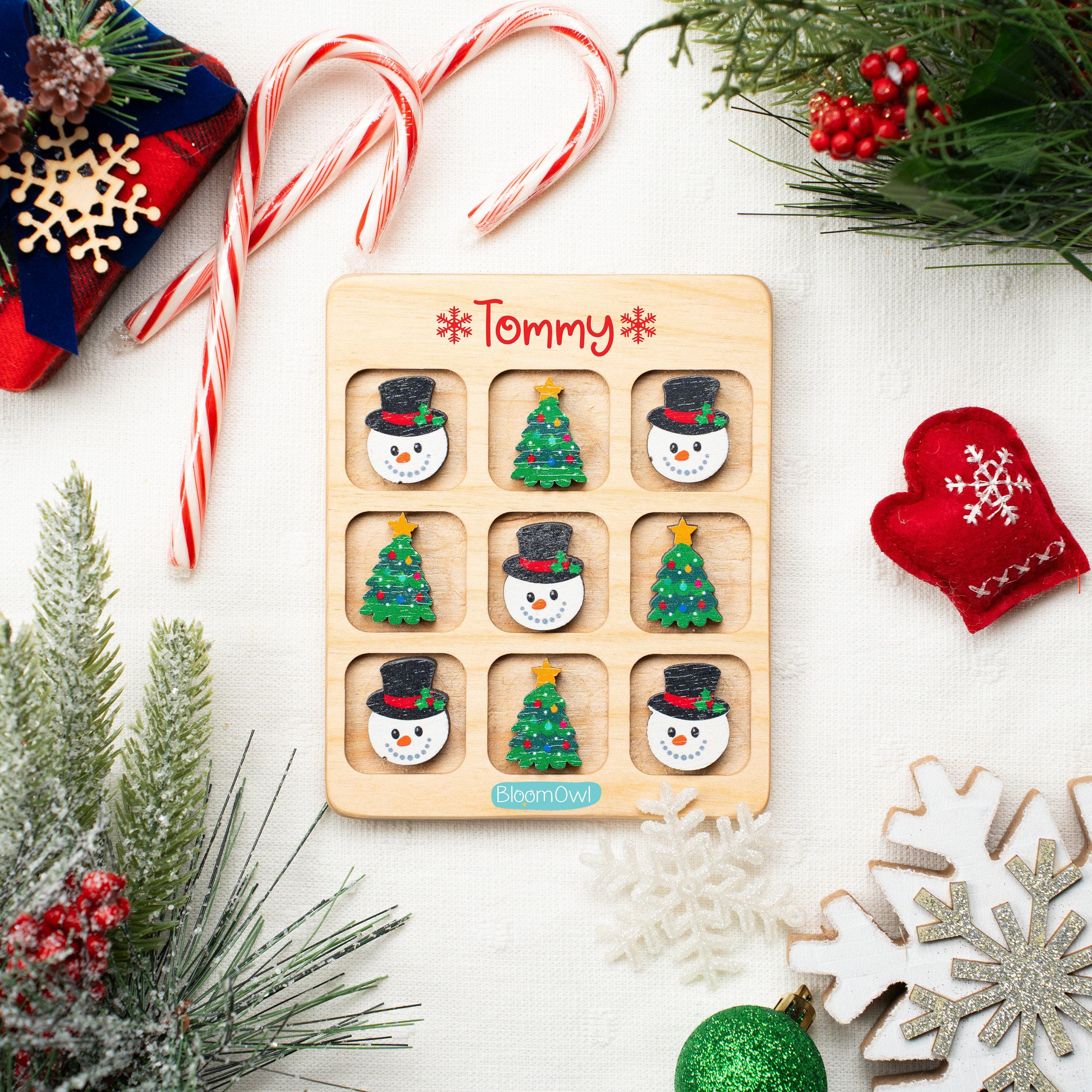 Christmas Tic Tac Toe, Stocking Stuffer for Kids, Christmas Fun ...