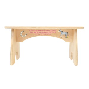 Horse Toddler Step Stool, Step Stool for Kids, Woodland Step Stool ...