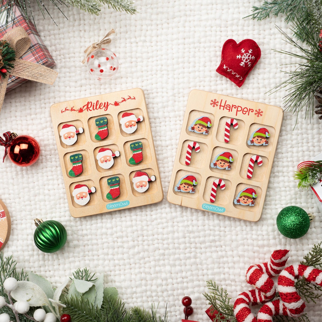 Christmas Tic Tac Toe, Stocking Stuffer for Kids, Gift From Elf ...