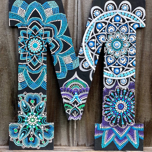 Painted Wood Letters - Etsy