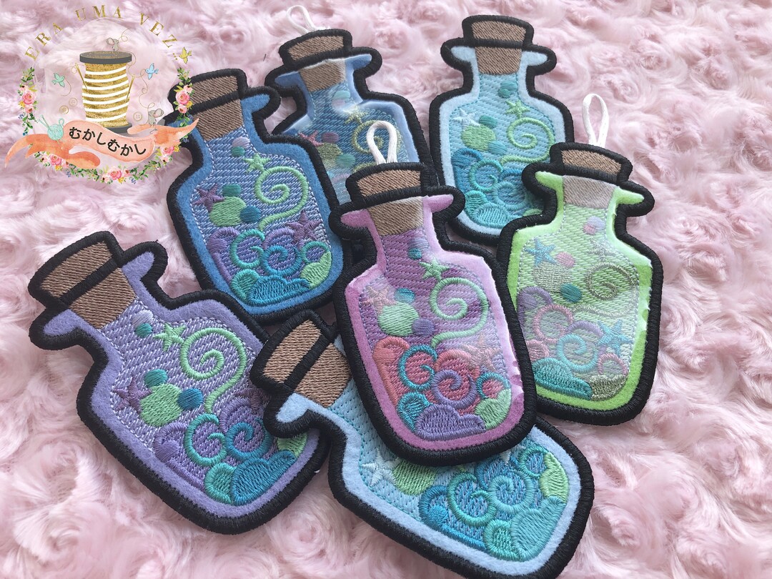 Potion Bottle Embroidered Patch - Etsy
