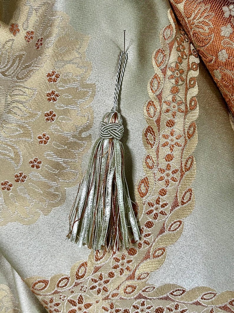 6” Key Tassel Loop Detail Neutral Color Lamps Accent Furniture Old ...