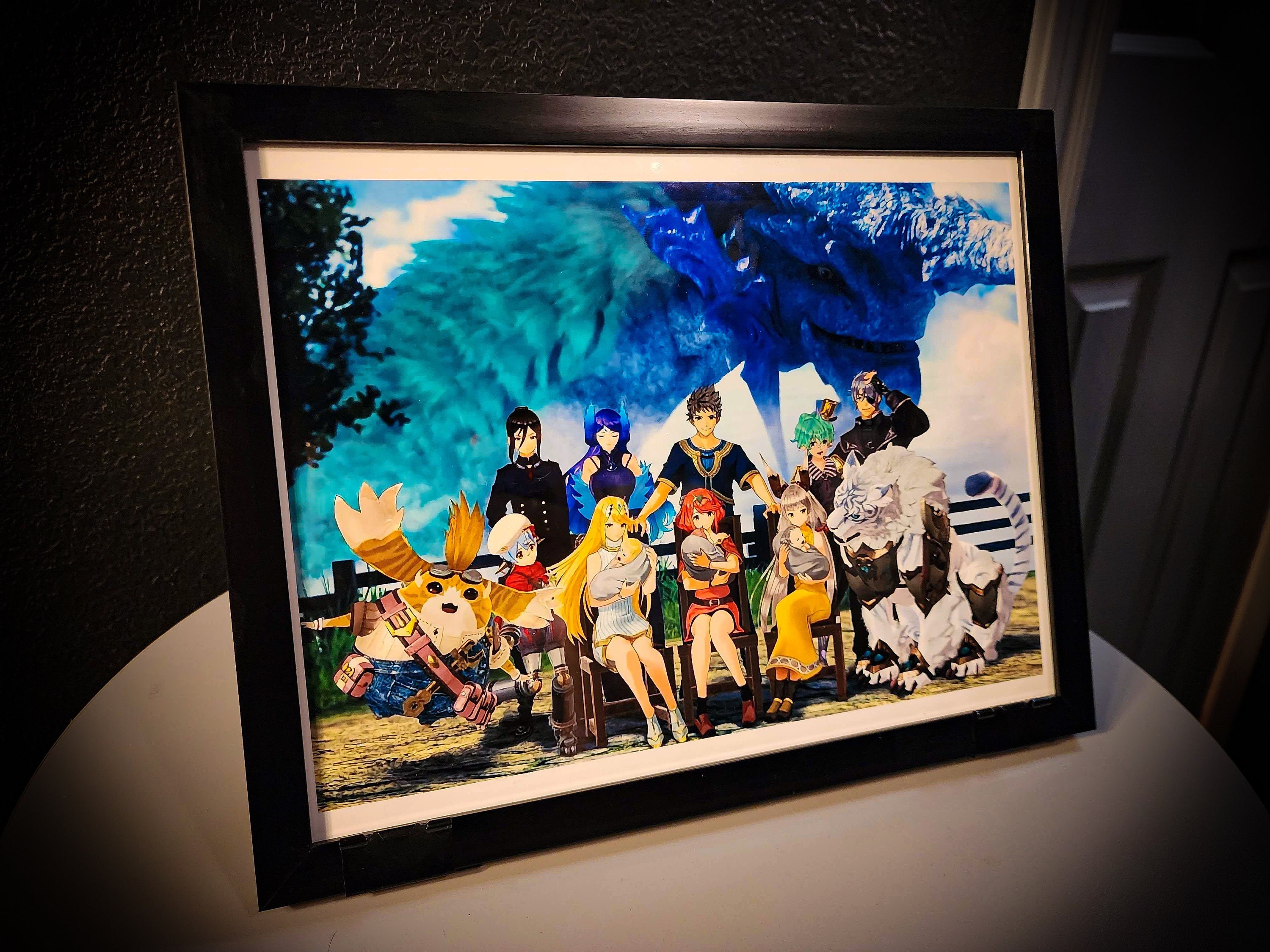 Legendary Xenoblade Family Photo Replica Featuring Rex Pyra Mythra Nia ...