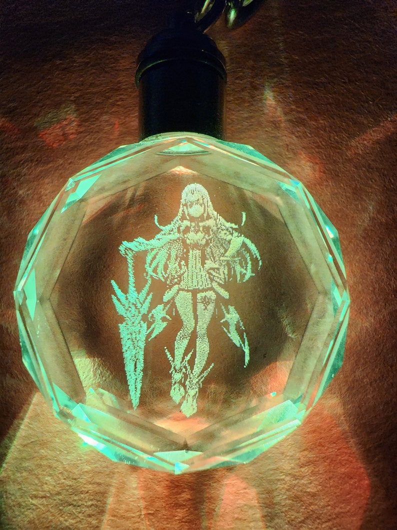 Xenoblade 2 Core Crystal LED Keychain Collection Featuring Pyra Mythra ...