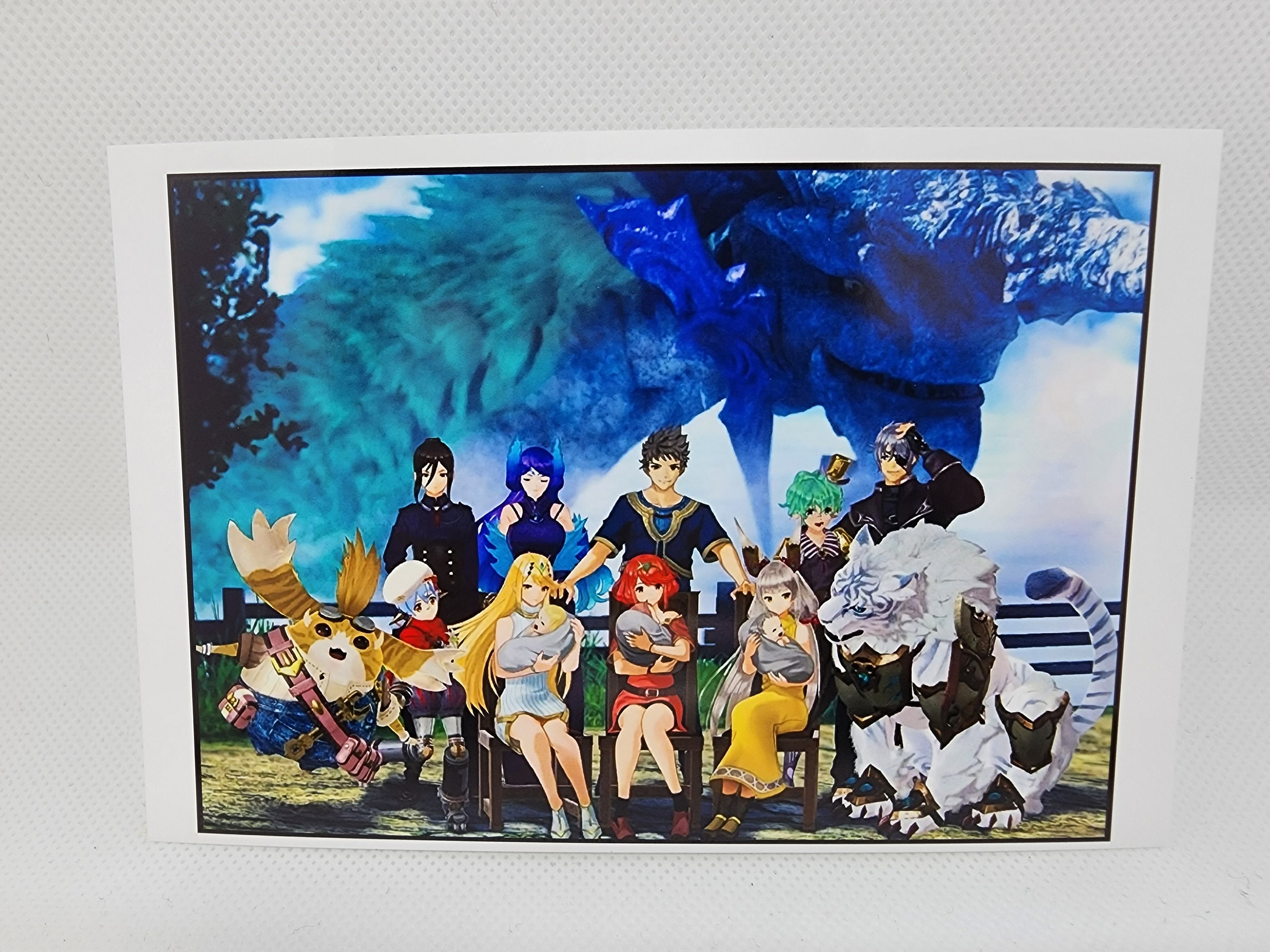 Legendary Xenoblade Family Photo Replica Featuring Rex Pyra Mythra Nia ...