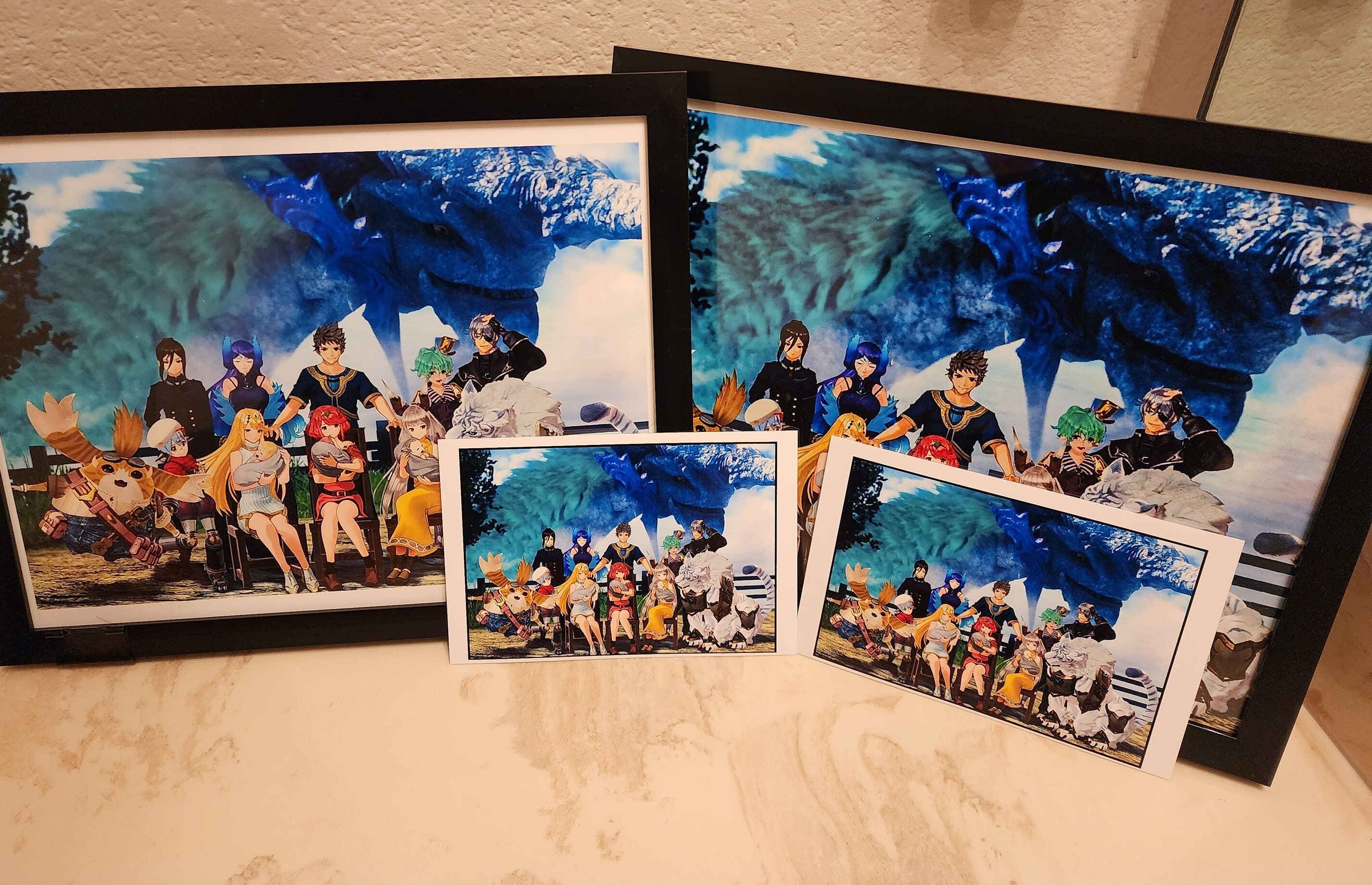 Legendary Xenoblade Family Photo Replica Featuring Rex Pyra Mythra Nia ...