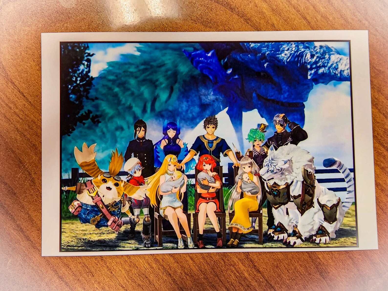 Legendary Xenoblade Family Photo Replica Featuring Rex Pyra Mythra Nia ...