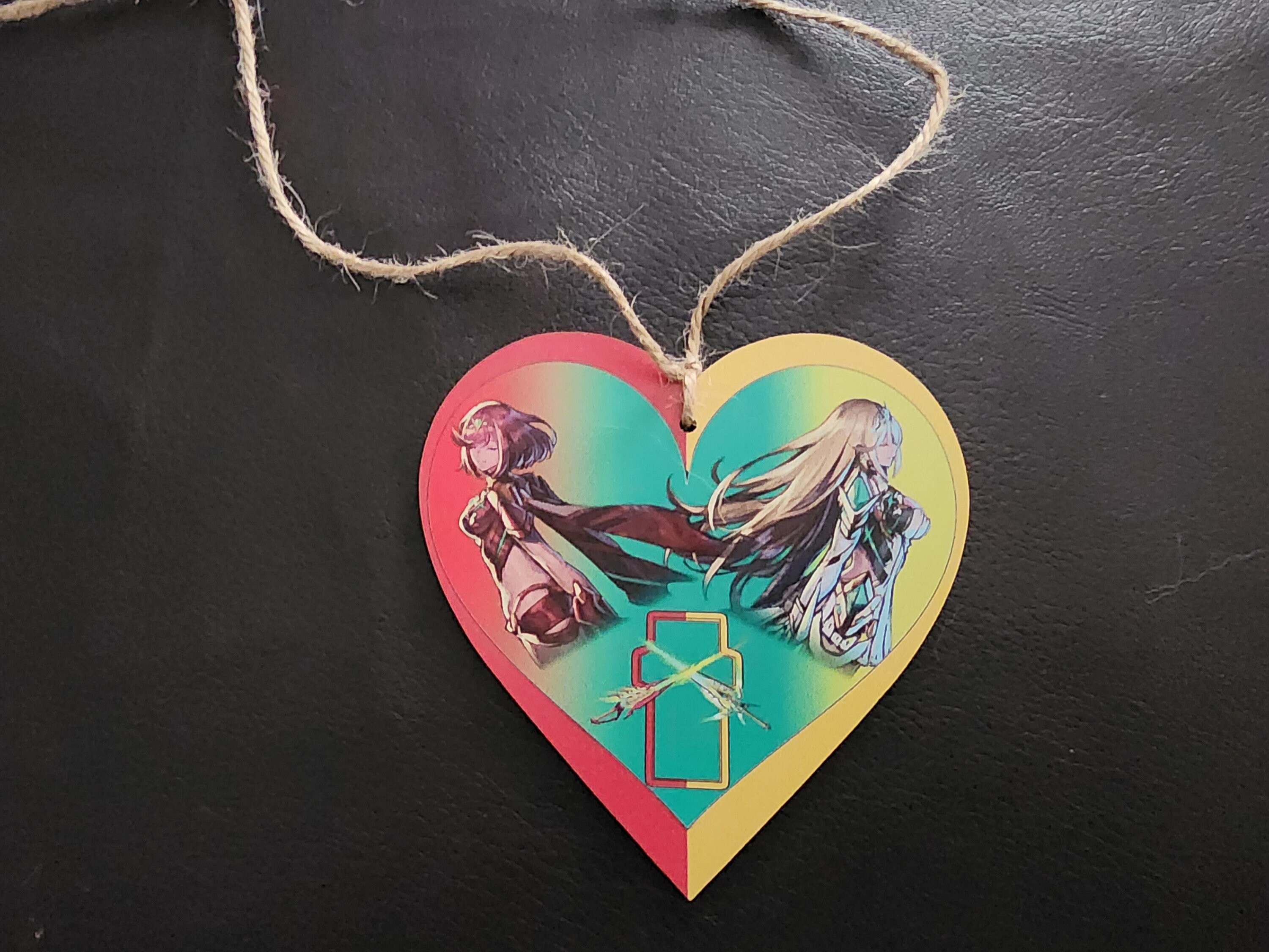 Pyra & Mythra Ornament, Xenoblade Chronicles 2 Heart Art - Etsy