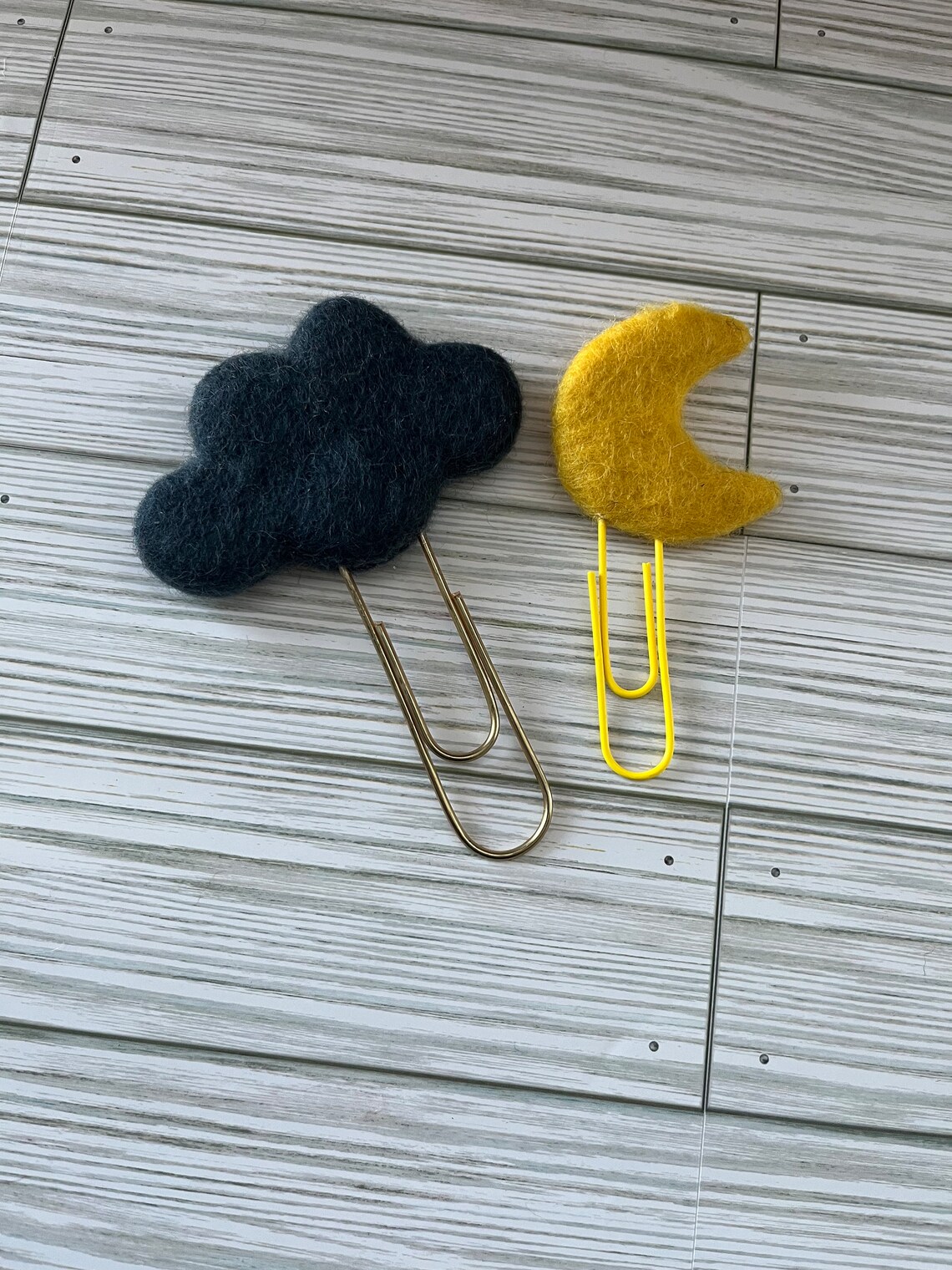 Jumbo Cloud and Moon Set Journal Clips, Bible Clips, Stationery Clips ...