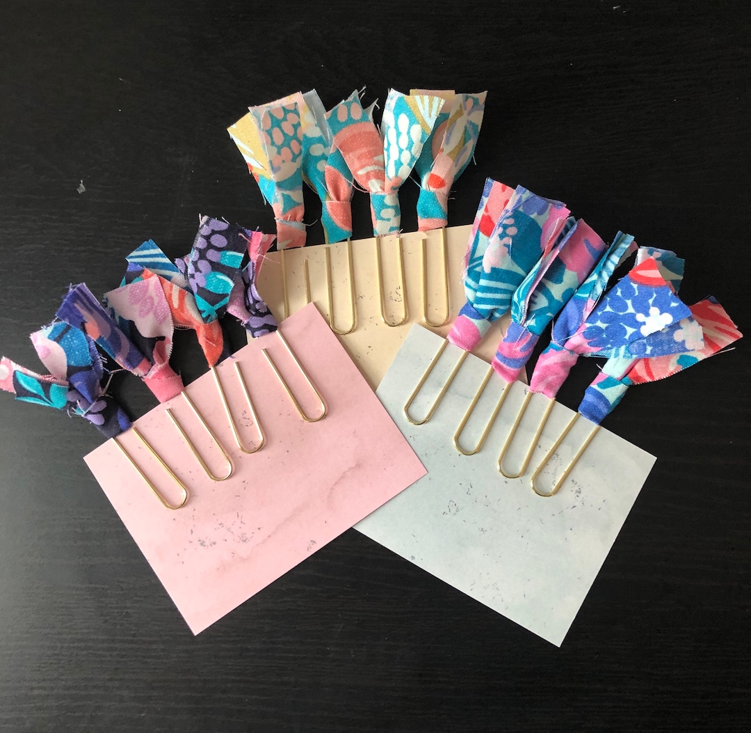Fabric Set Journal Clips, Bible Clips, Stationery Clips, Planner Clips ...