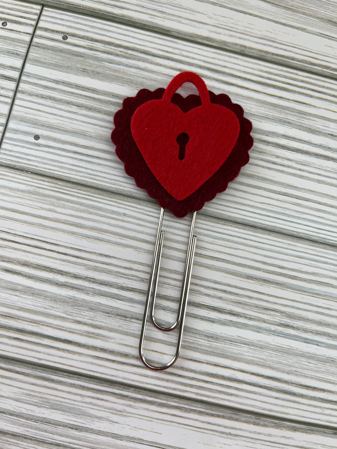 Jumbo Heart Journal Clips, Bible Clips, Stationery Clips, Planner Clips ...