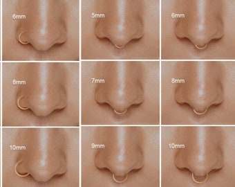 Moon Phases Septum Ring Septum Piercing Rose Gold Septum - Etsy