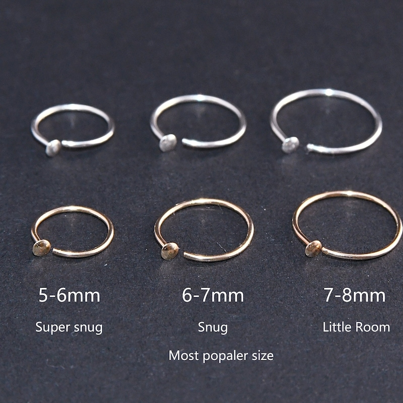 Nose Open Hoop Rings - Etsy