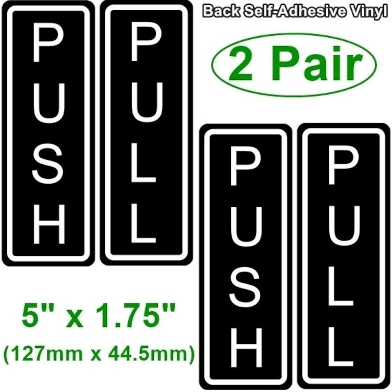 Push Pull Door Signs - Etsy