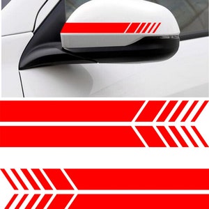 4 Pcs Car Rear View Side Mirror Vinyl Sticker Decor DIY Car Body ...
