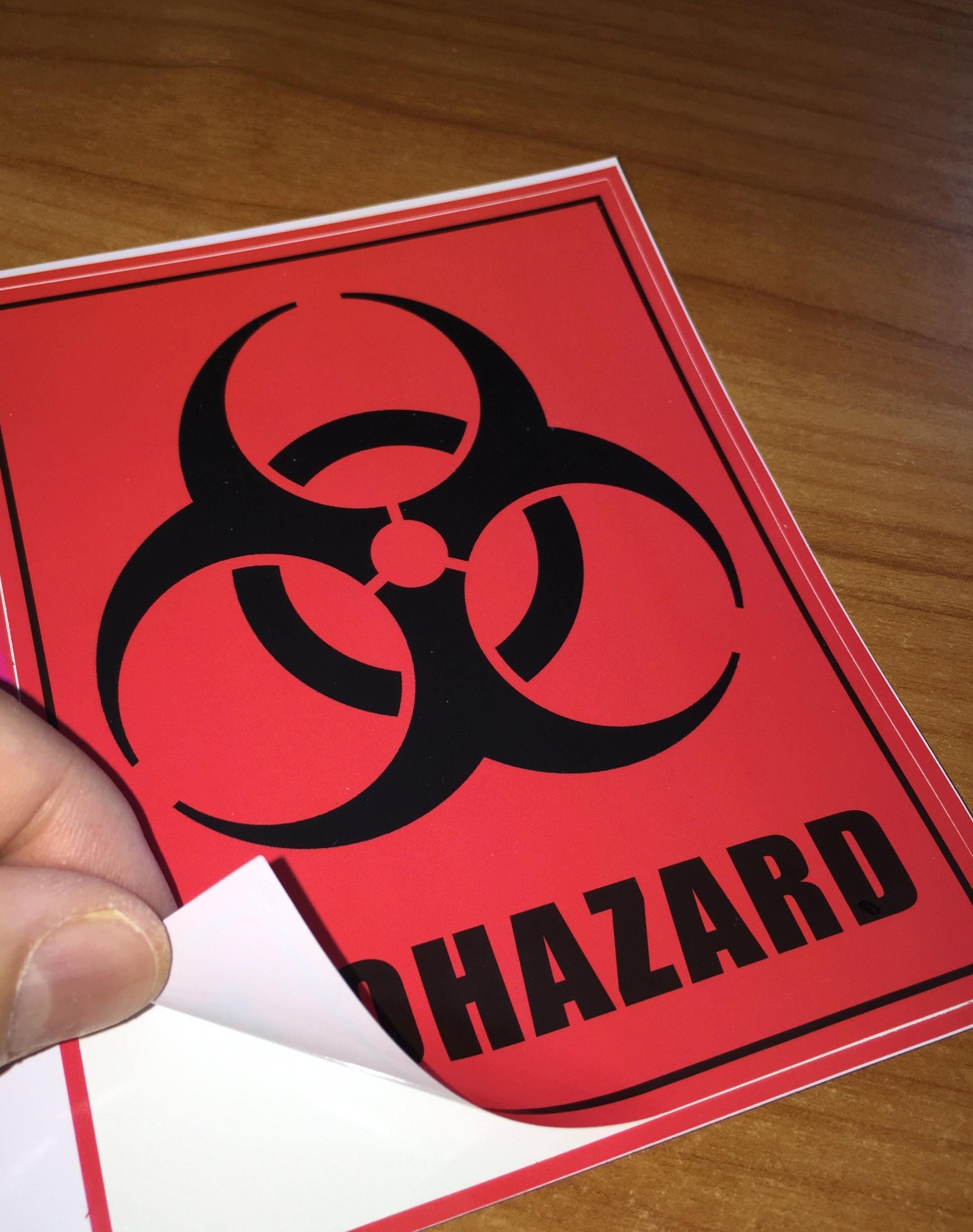 4 Pack of Flammable Biohazard Explosive Radiation Poison | Etsy