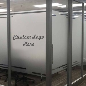Custom Personalized Frosted Vinyl Sticker Glass Window Removable Matte ...