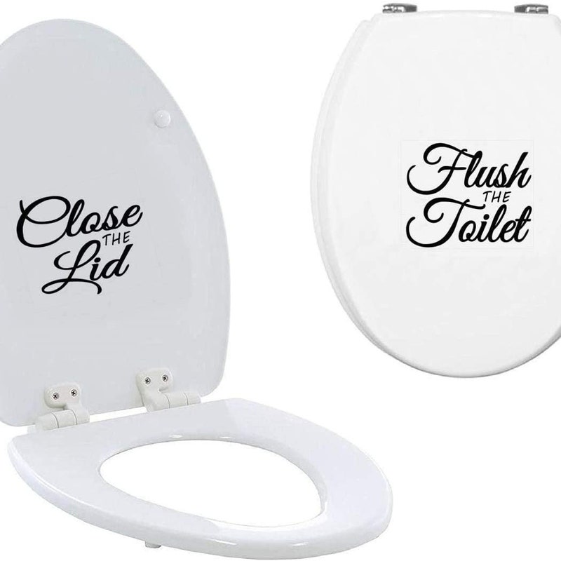 Toilet Lid Decal - Etsy