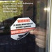 4 Pack Front Self Adhesive Vinyl 3.5"x3.5" Home Business Security ...