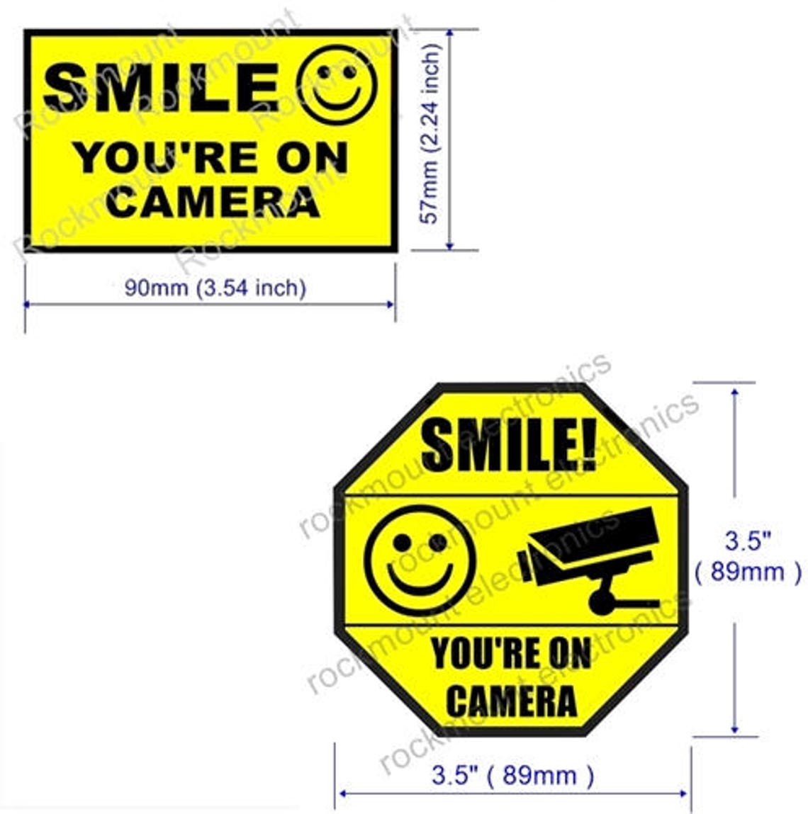 4 Front Adhesive or 6 Back Adhesive Vinyl / Home Business Smile You're ...