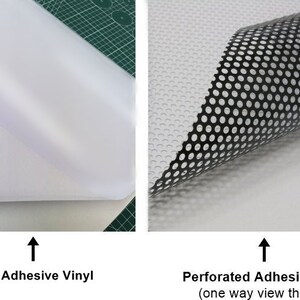 Custom Printed Removable Adhesive White or Perforated Vinyl Store Front ...