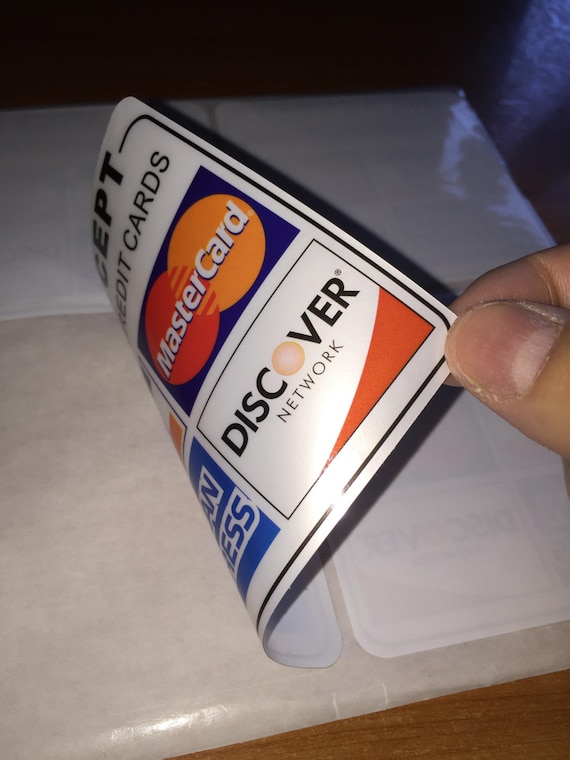 MasterCard Visa Credit Card Decals (4 Pack), 47% OFF