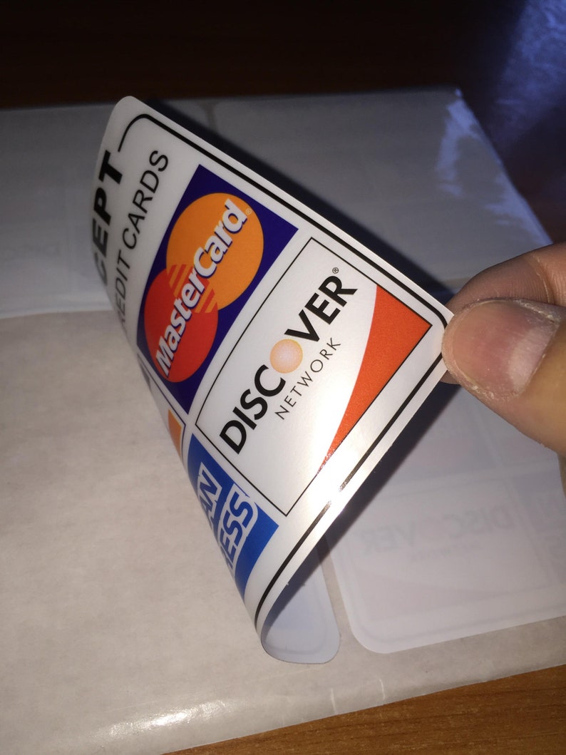 4 Pack Front Self Adhesive Vinyl 3.5"x3.5" We ACCEPT CREDIT CARDS Visa ...