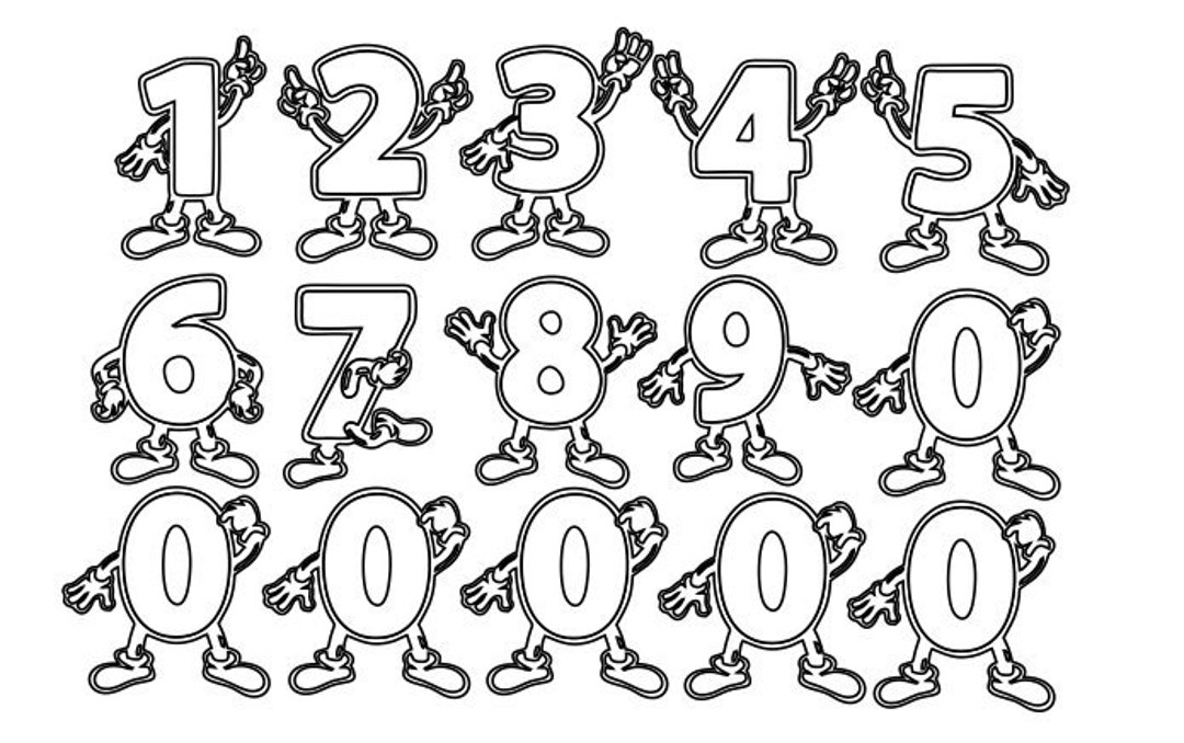 Laser Cut Files Numbers +SVG+DXF Instant Download - Etsy