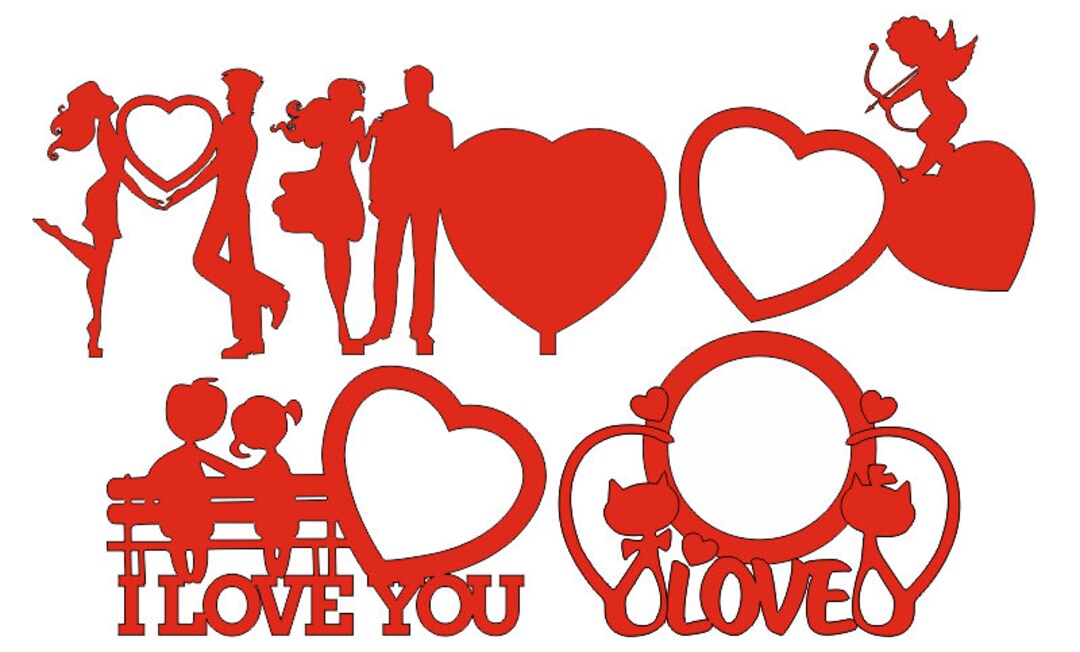 Laser Cut Files LOVE +SVG+DXF Instant Download - Etsy